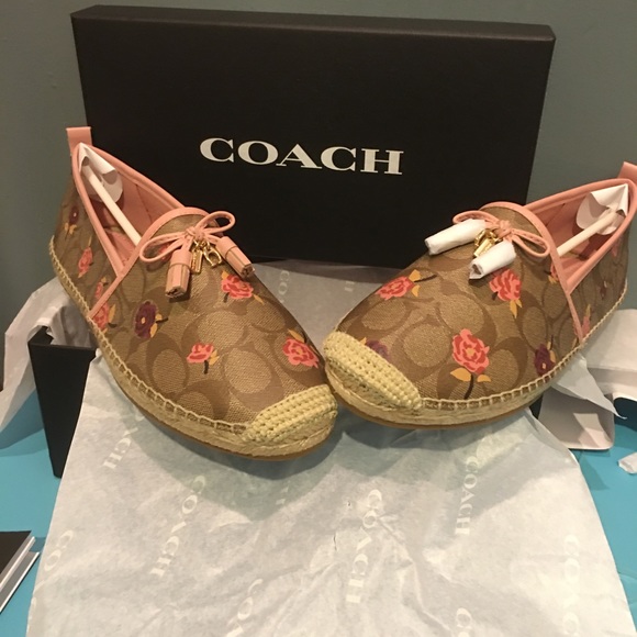 Coach | Shoes | Coach Carson Floral Espadrille Size 1 | Poshmark